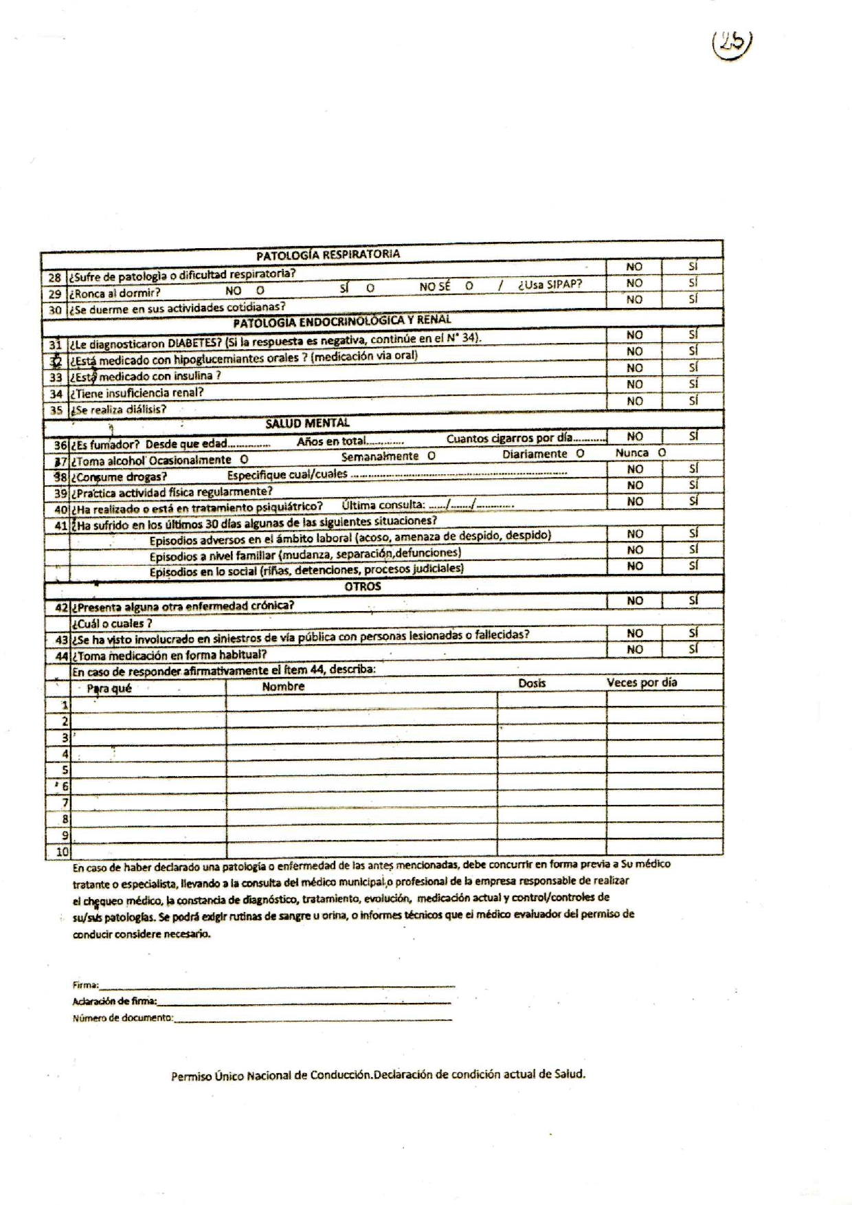 Driver’s health check – Aldo’s Relocation Service